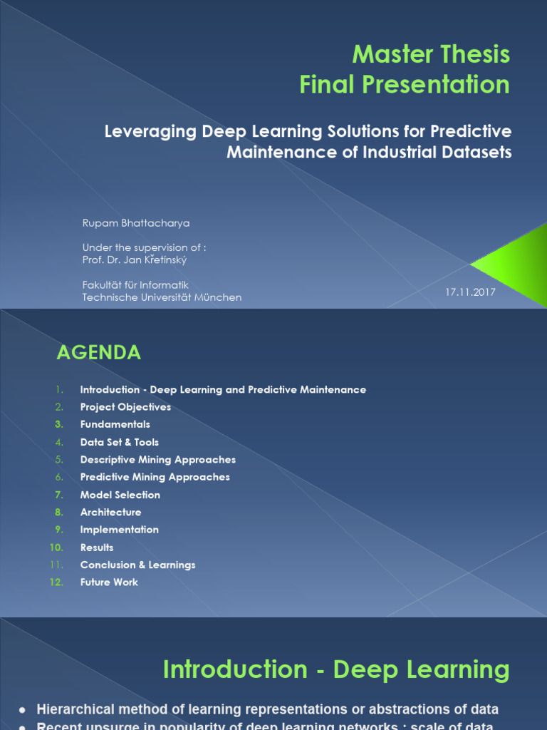 Deep Learning for Predictive Maintenance | PDF | Deep Learning ...