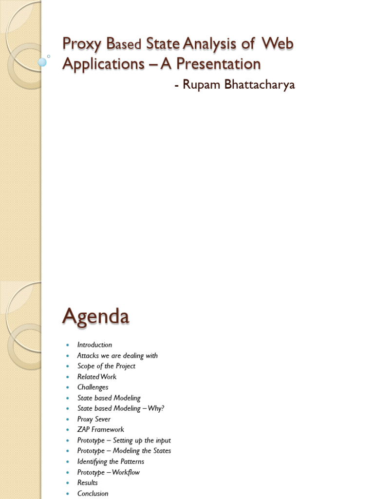 Proxy-Based Web Application Security Analysis | PDF | World Wide Web ...