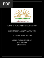 Cashless Economy Project Class12 | PDF