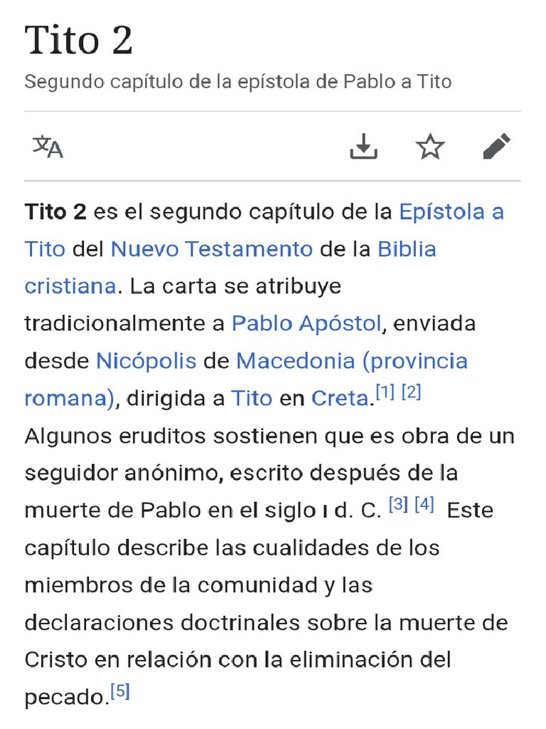Tito Capitulo 2 Wikipedia | PDF