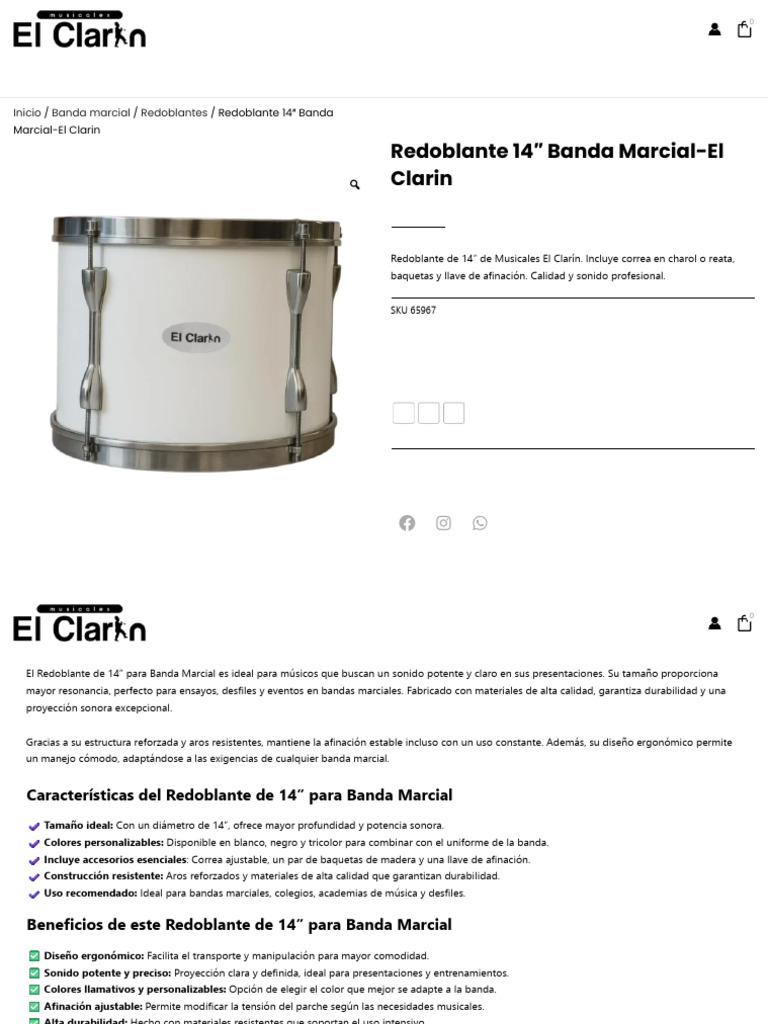 Item 204 Ficha Tecnica Redoblante | PDF