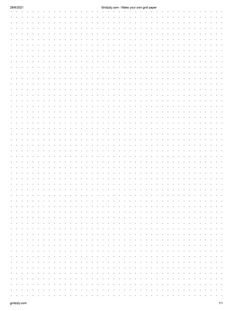 Make Your Own Grid Paper | PDF