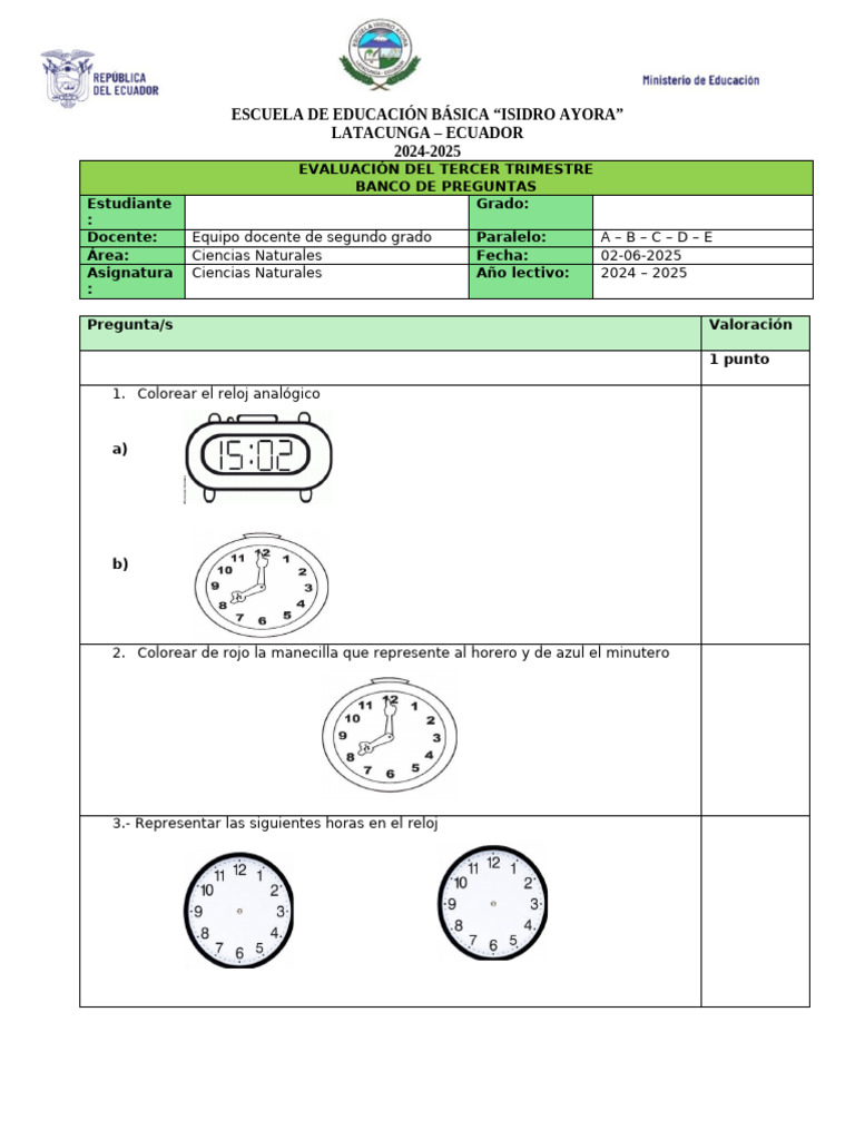 Cuestionario Actual CCNN | PDF