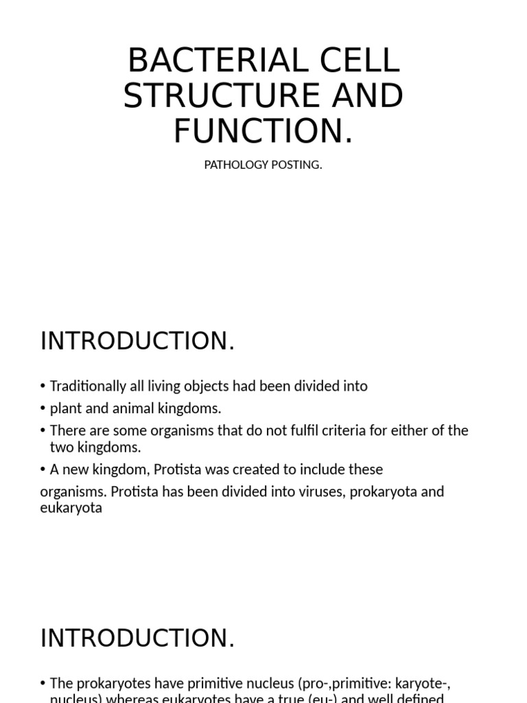 Bacterial Cell Structure and Function | PDF | Bacteria | Gram Positive ...