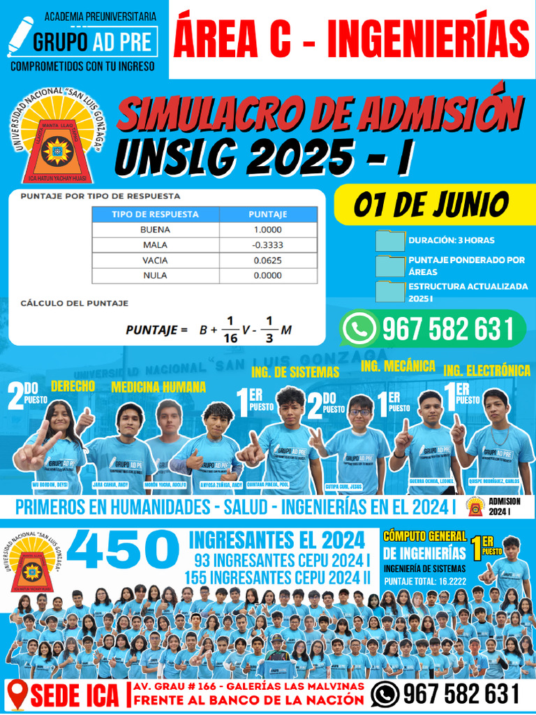 Simulacro - Área C - 01 de Junio - Plataforma | PDF