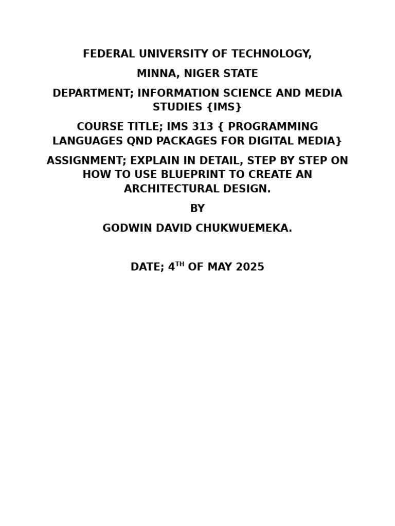 Godwin David Ims 313 Last C.A | PDF | Computing | Software
