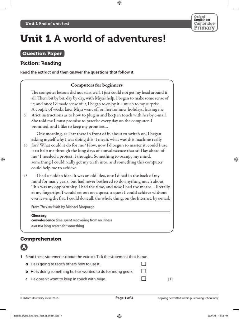Dvd5 End Unit Test Q Unit1 | PDF