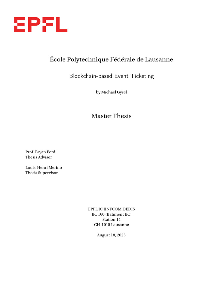 Blockchain Based Event Ticketing 2 | PDF | Marketing | Revenue