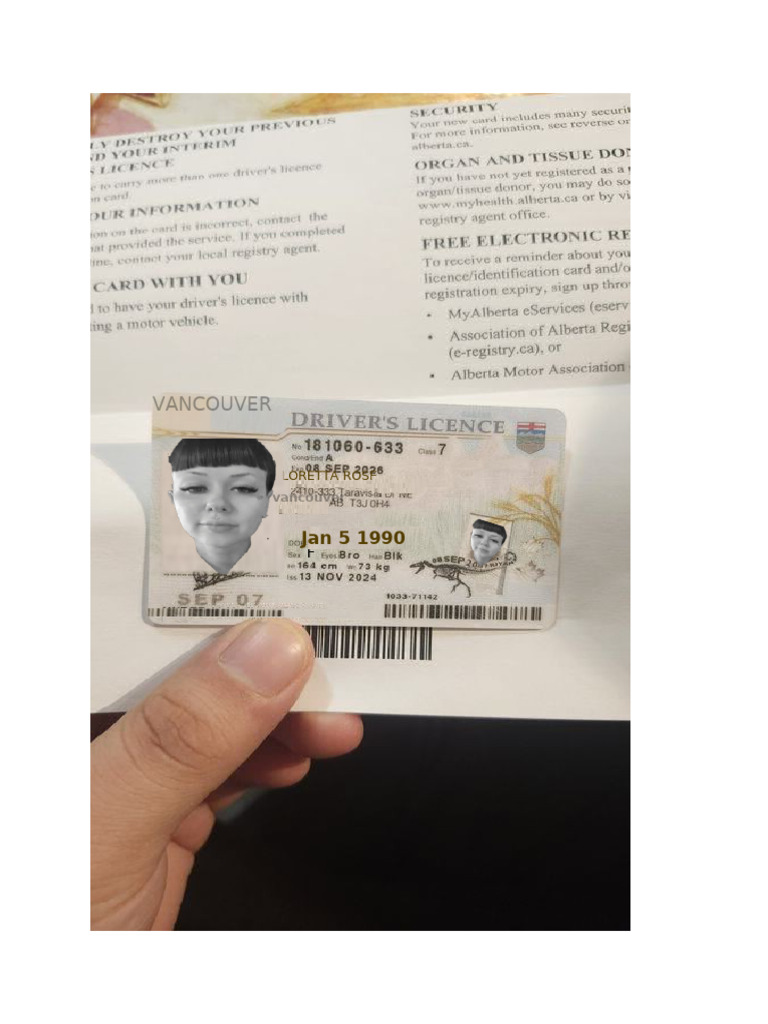 Canada Driver Licence | PDF