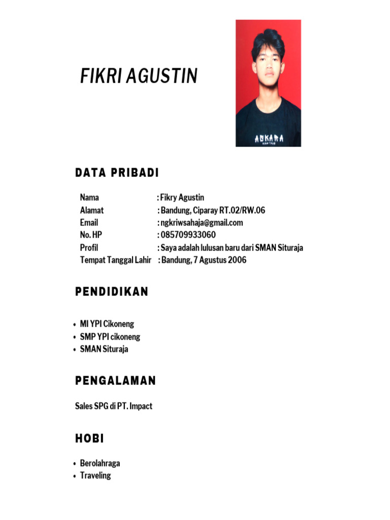 Contoh CV | PDF