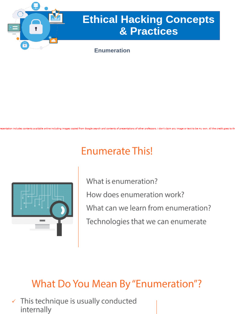 Ethical Hacking: Enumeration Techniques | PDF | Active Directory ...
