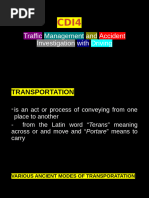 CDI 4 - Traffic Management and Accident Investigation With Driving | PDF