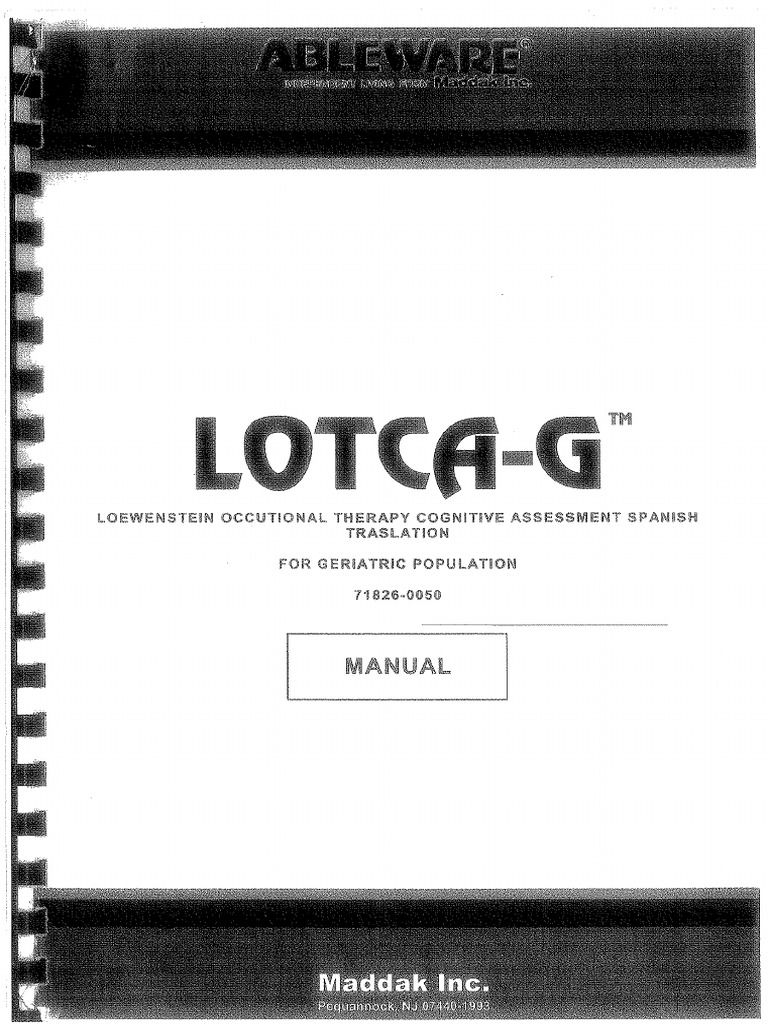 LOTCA G Instrucciones | PDF