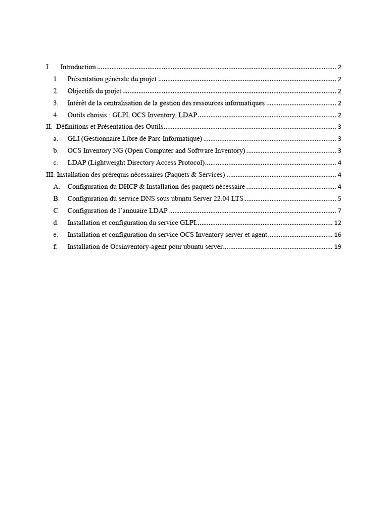 Gestion de parc informatique avec GLPI et OCS | PDF | Informatique ...