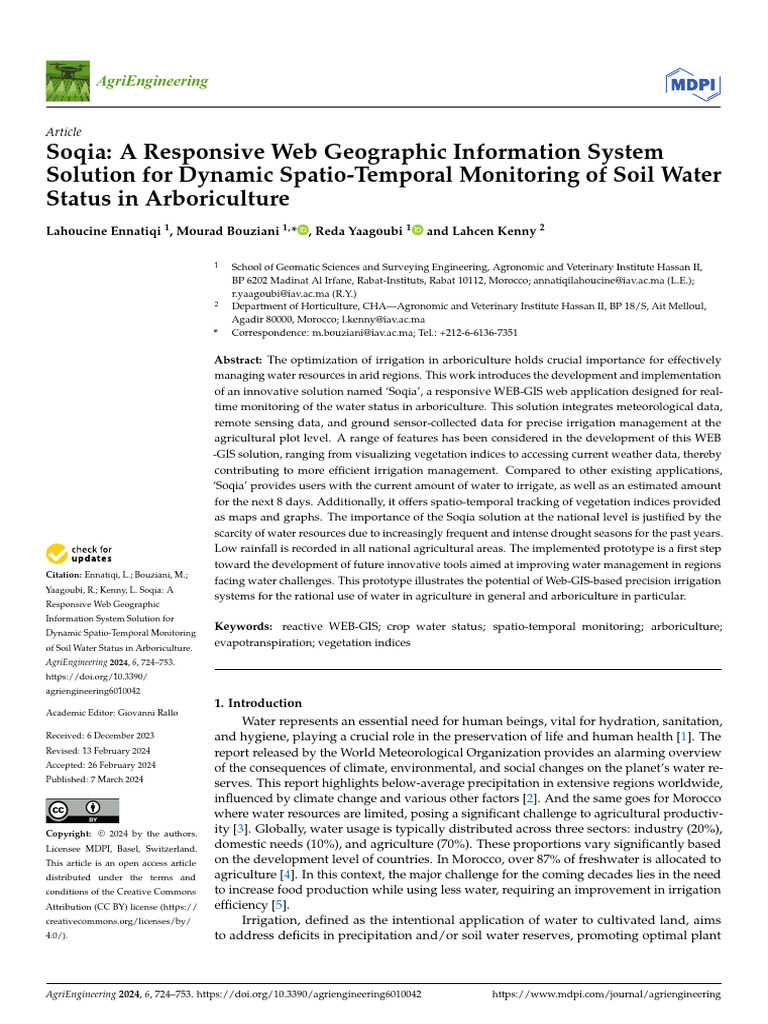 Soqia: Web-GIS for Soil Water Monitoring | PDF | Geographic Information ...