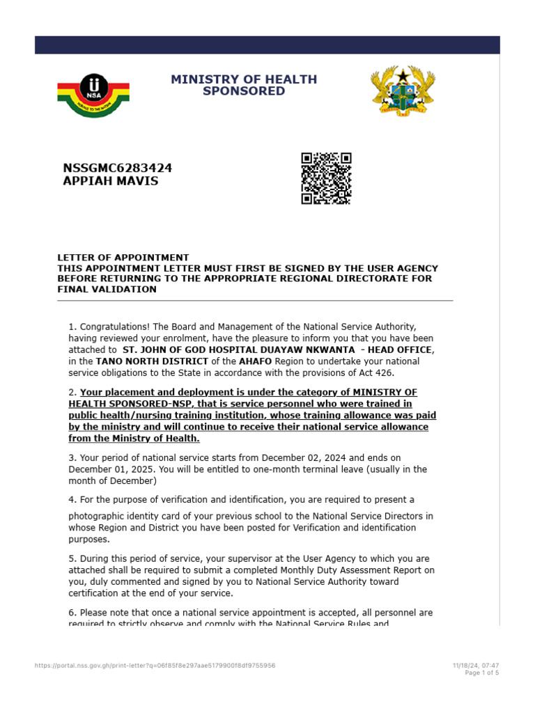 Nssgmc6283424 - Nursing Training College, Dadiesoaba | PDF | Identity ...