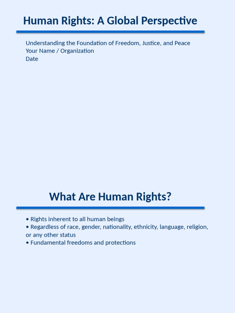 Human Rights Presentation Style2 | PDF