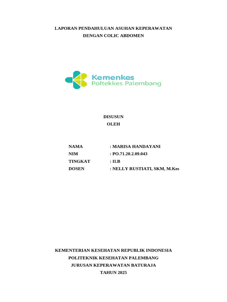 LP Kolik Abdomen Marisa | PDF