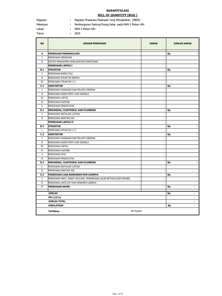 3.+BOQ+MAN+1+ROHIL+18.5.2025+rev+22.05.2025 | PDF