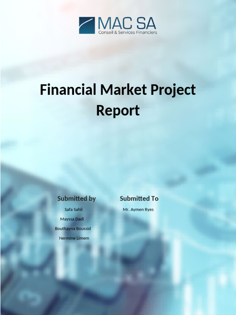 Comprehensive Financial Market Analysis Report | PDF | Price–Earnings ...