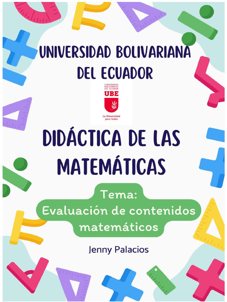 Tarea Práctica 5 Matemáticas | PDF | Educación primaria | Evaluación