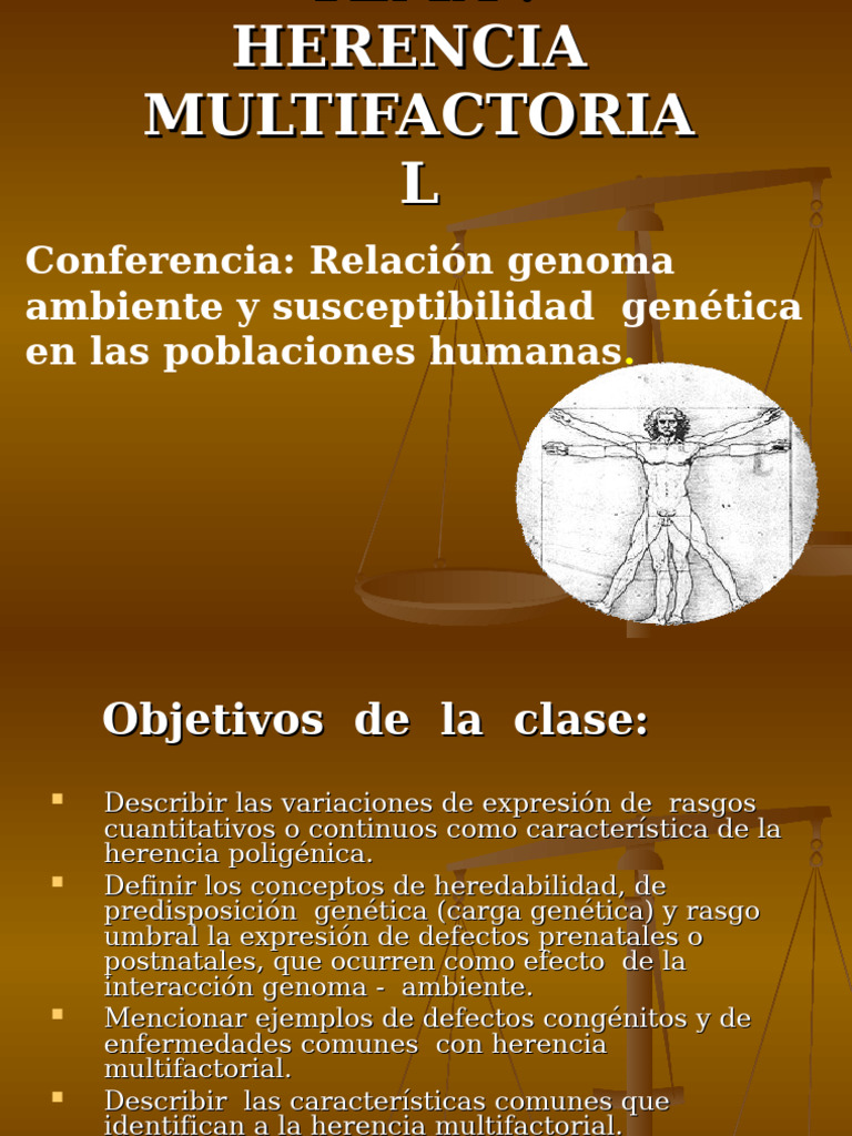 Herencia Multifactorial y Ejemplos | PDF | Lugar cuantitativo ...