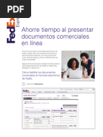 FedEx Billing Online User Guide Electronic Invoice ES | PDF | Informática