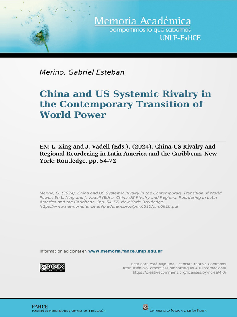 China-US Rivalry in Latin America | PDF | China | World Politics