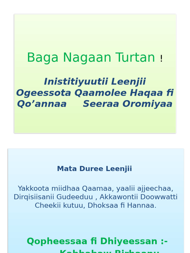 Yakkoota Miidhaa Qaamaa, Yaalii Ajjeechasabajaa, Fi Fayyaa | PDF