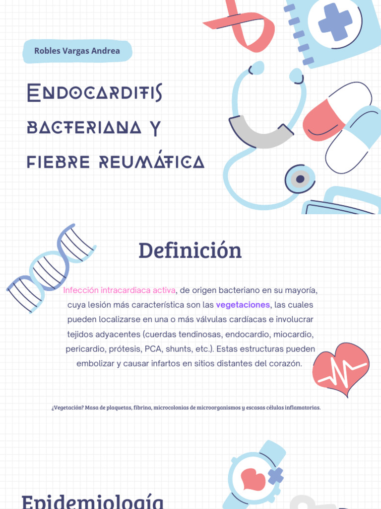 Endocarditis Bacteriana y Fiebre Reumática Terminada | PDF | Medicina ...