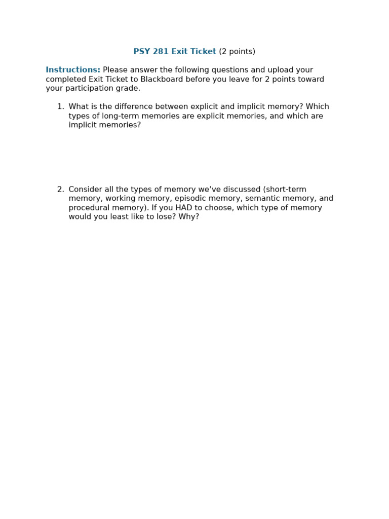 Chapter 6 Exit Ticket | PDF
