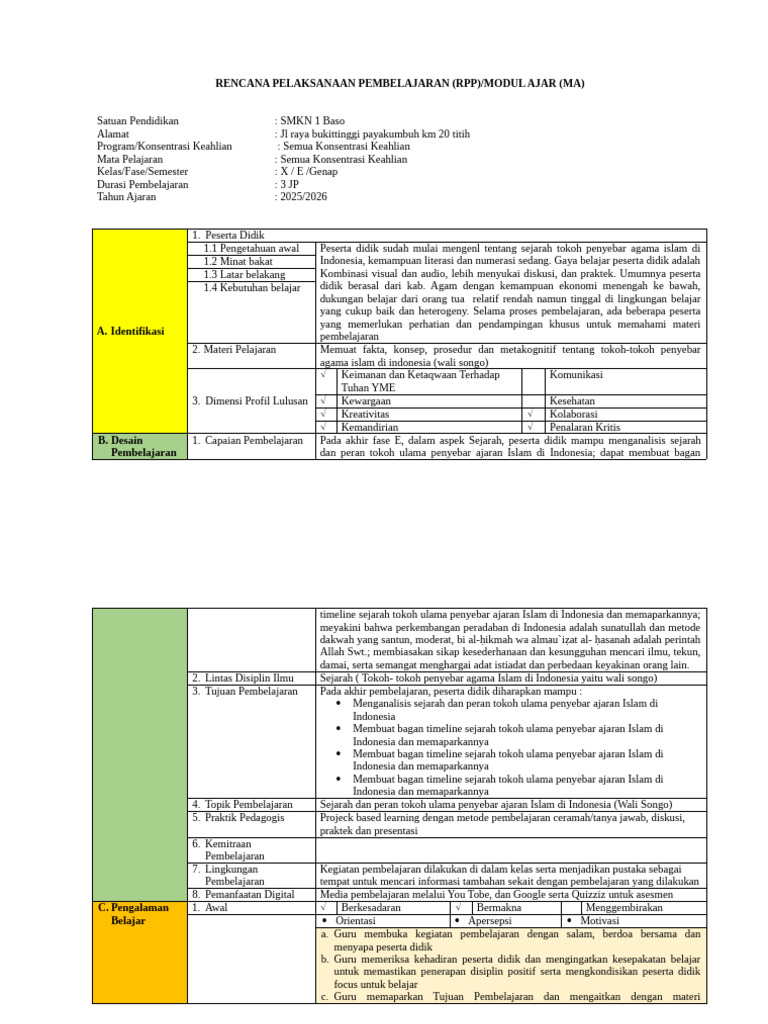 Modul LK Deep Learning PAI Fase E Bab 10 | PDF