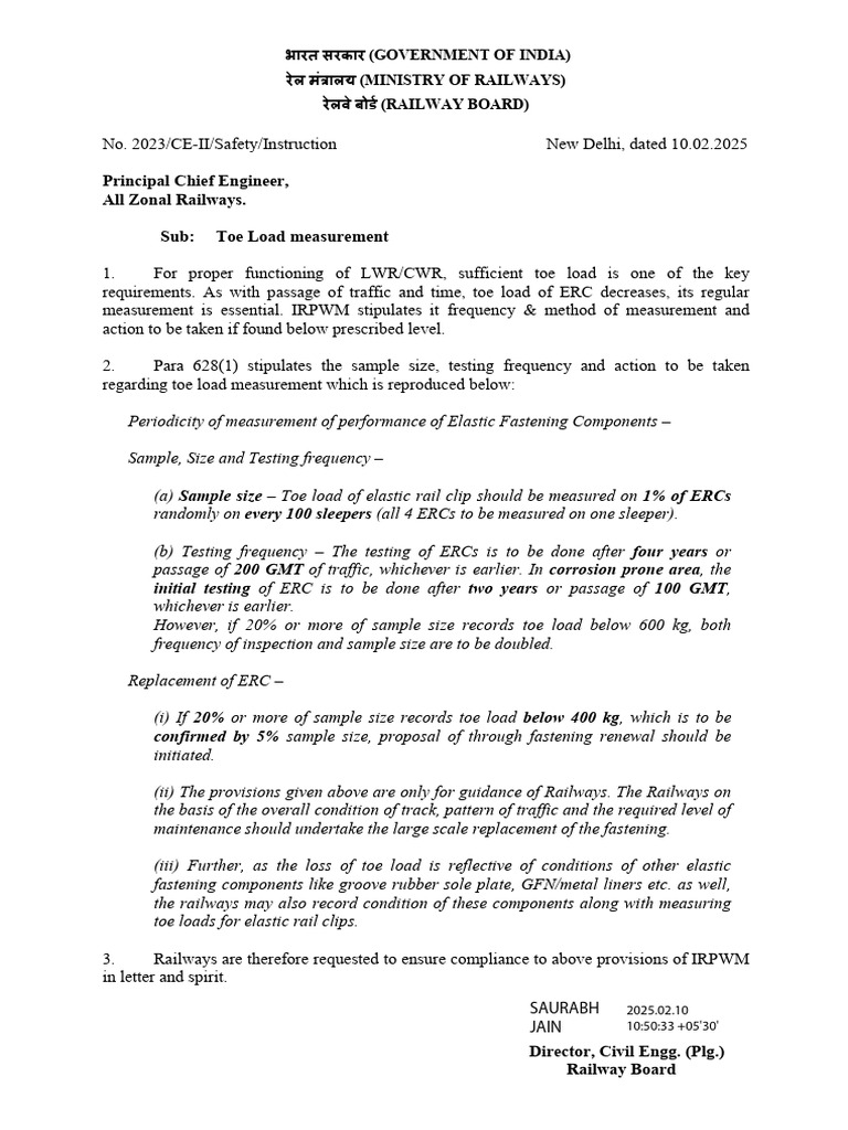 Toe Load Measurement 10 - 02 - 25 | PDF