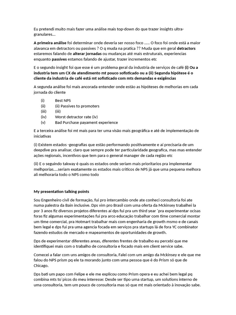Resume NPS Prism | PDF | Empresa Startup | Microempresas e Empreendedores
