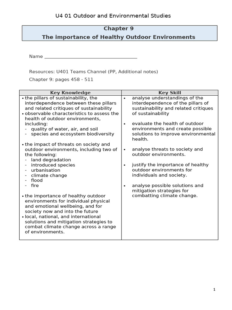 Worksheet Sustainability and Relevant Critiques | PDF | Sustainability ...