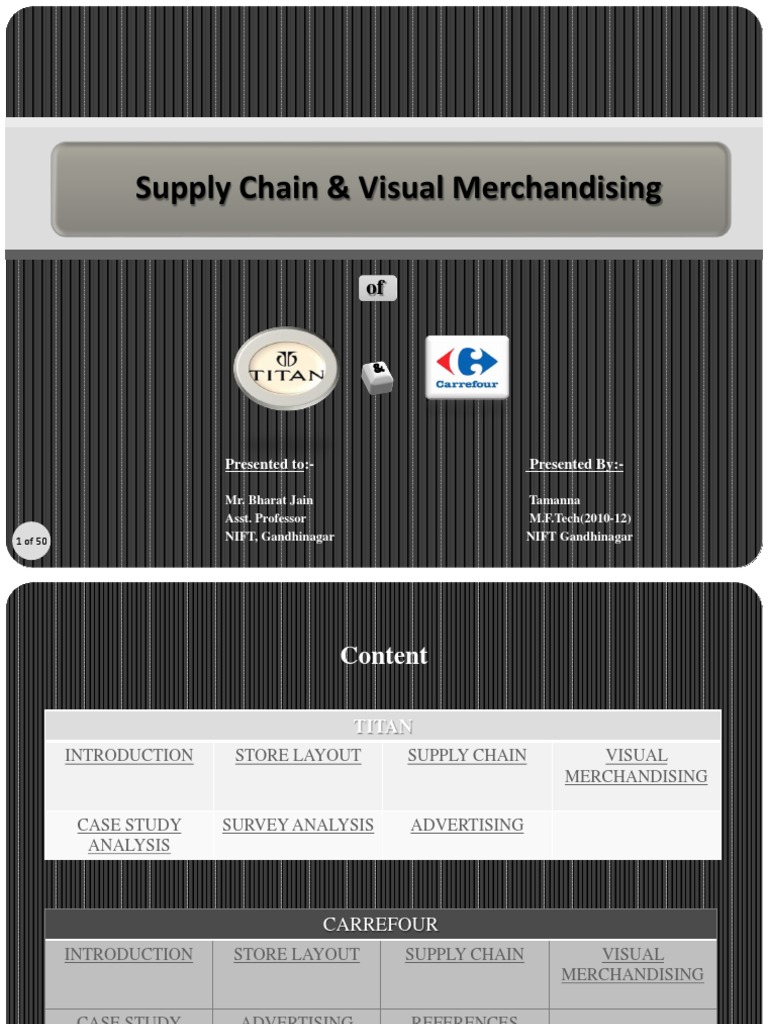 Supply Chain & Visual Merchandising: Presented To:-Presented By | PDF ...