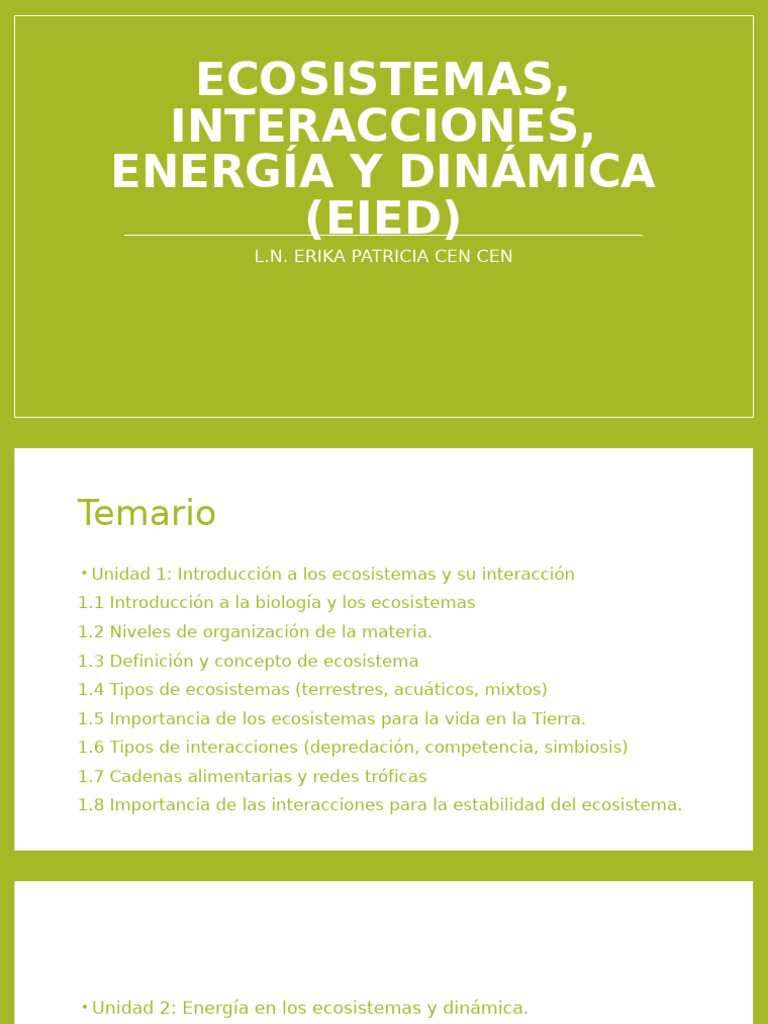 Ecosistemas: Interacciones y Energía | PDF | Ecosistema | Ecología