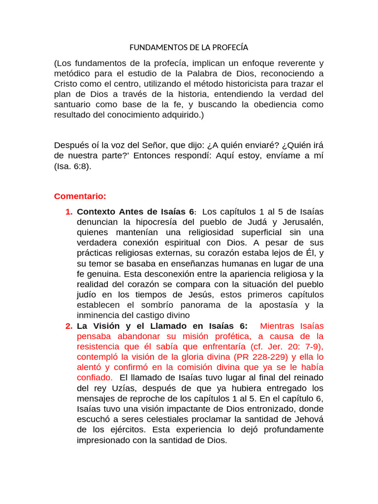 Fundamentos de la Profecía Bíblica | PDF | Fe | Profecía