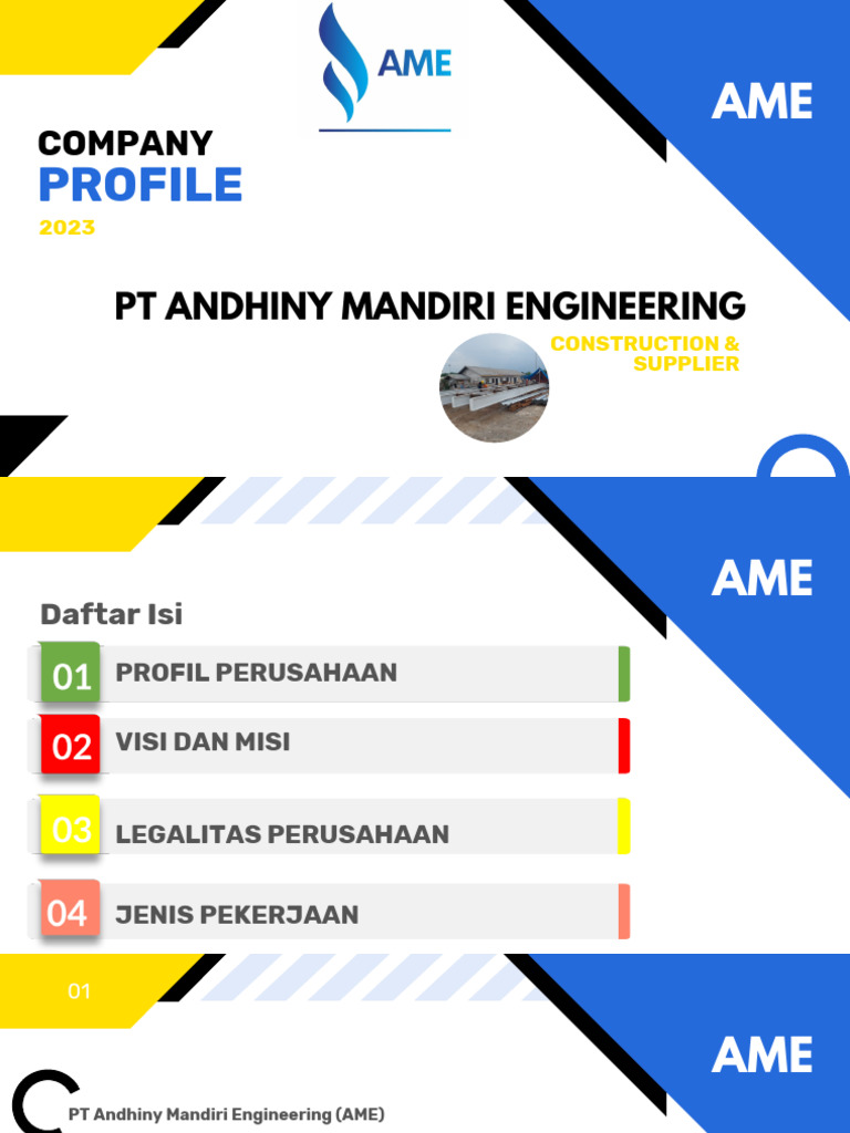 Profil Perusahaan PT Andhiny Mandiri Engineering | PDF