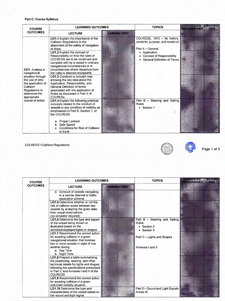JCMA 01 2024 - BSMT - Part C COLREGS | PDF
