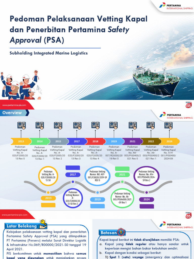 Pedoman Vetting dan PSA Pertamina 2024 | PDF