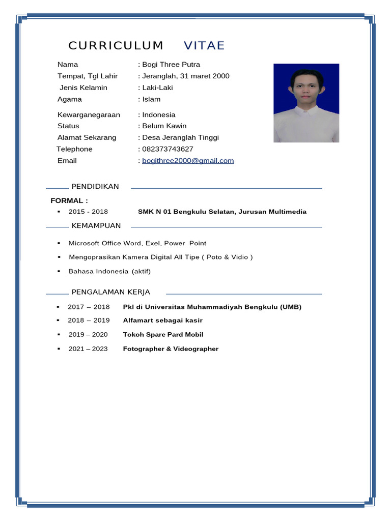 Contoh CV | PDF
