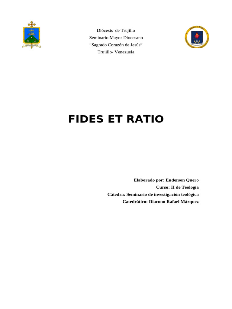 Fe y Filosofía: Interacción Teológica | PDF | Teología | Verdad