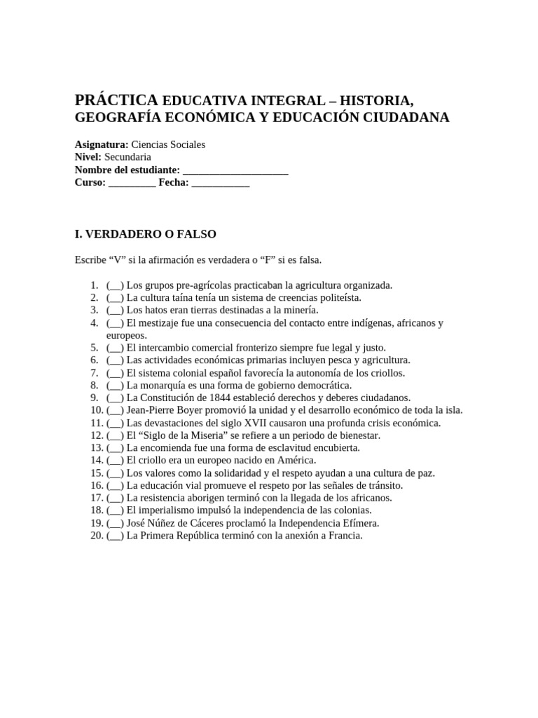 Práctica Integral en Ciencias Sociales | PDF | Colonialismo | República ...