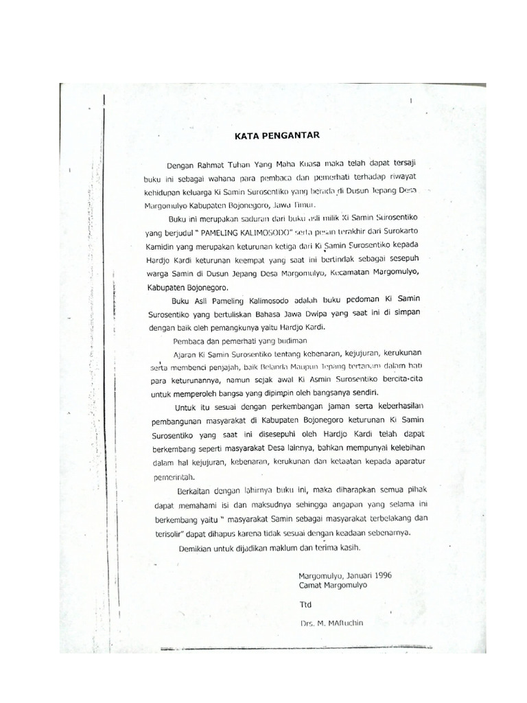 Lampiran Buku Samin | PDF