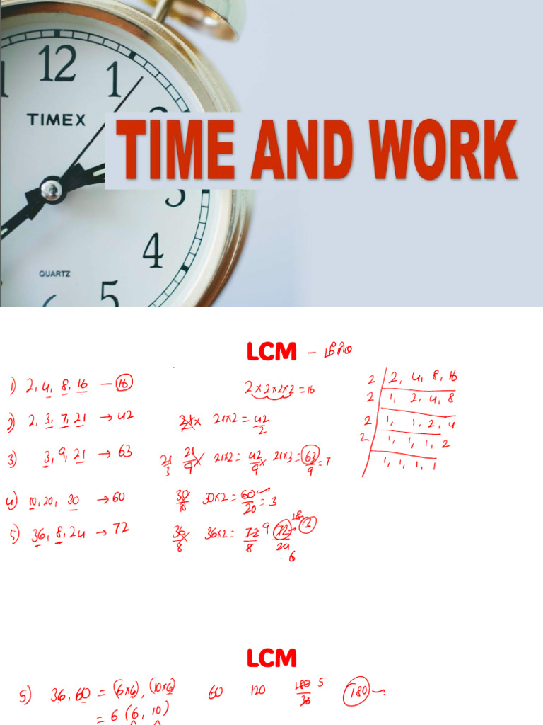 07 Time & Work | PDF