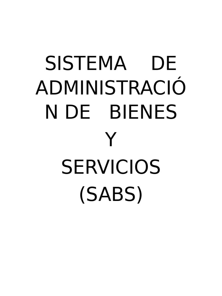 Sabs | PDF