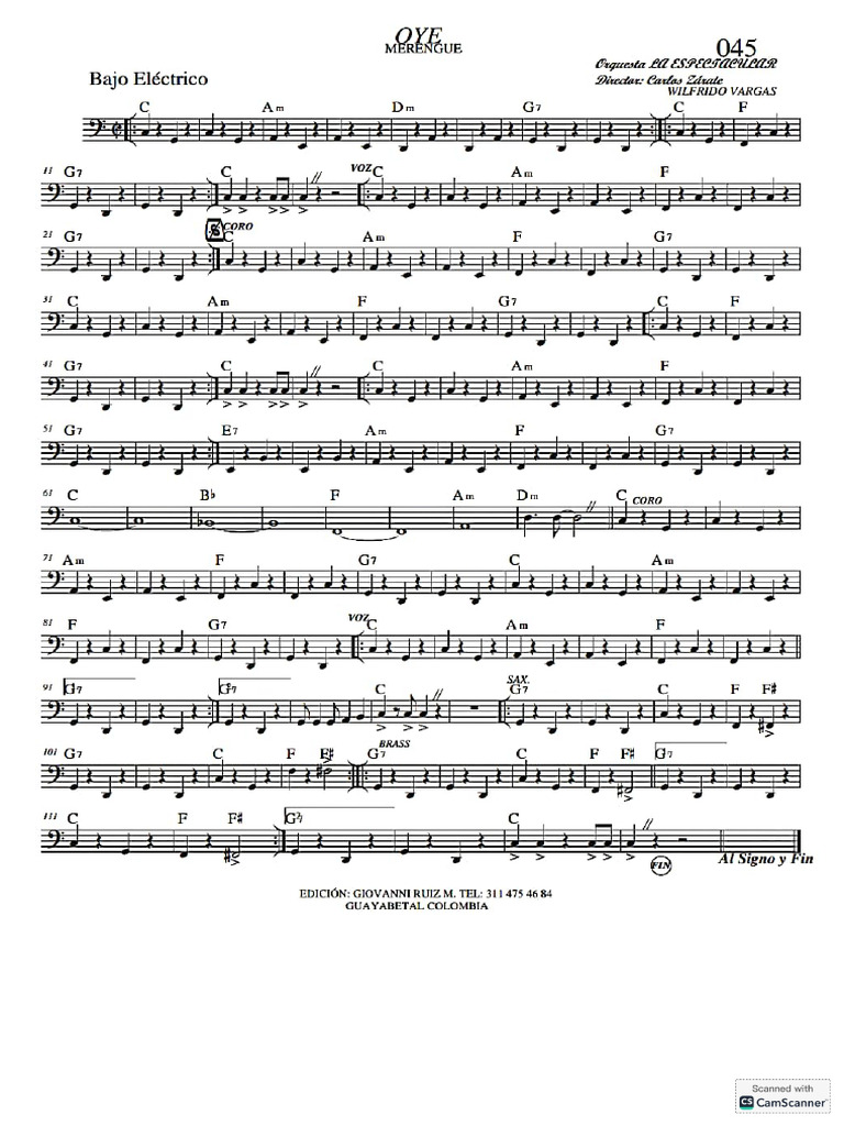 Oye Bajo Eléctrico | PDF