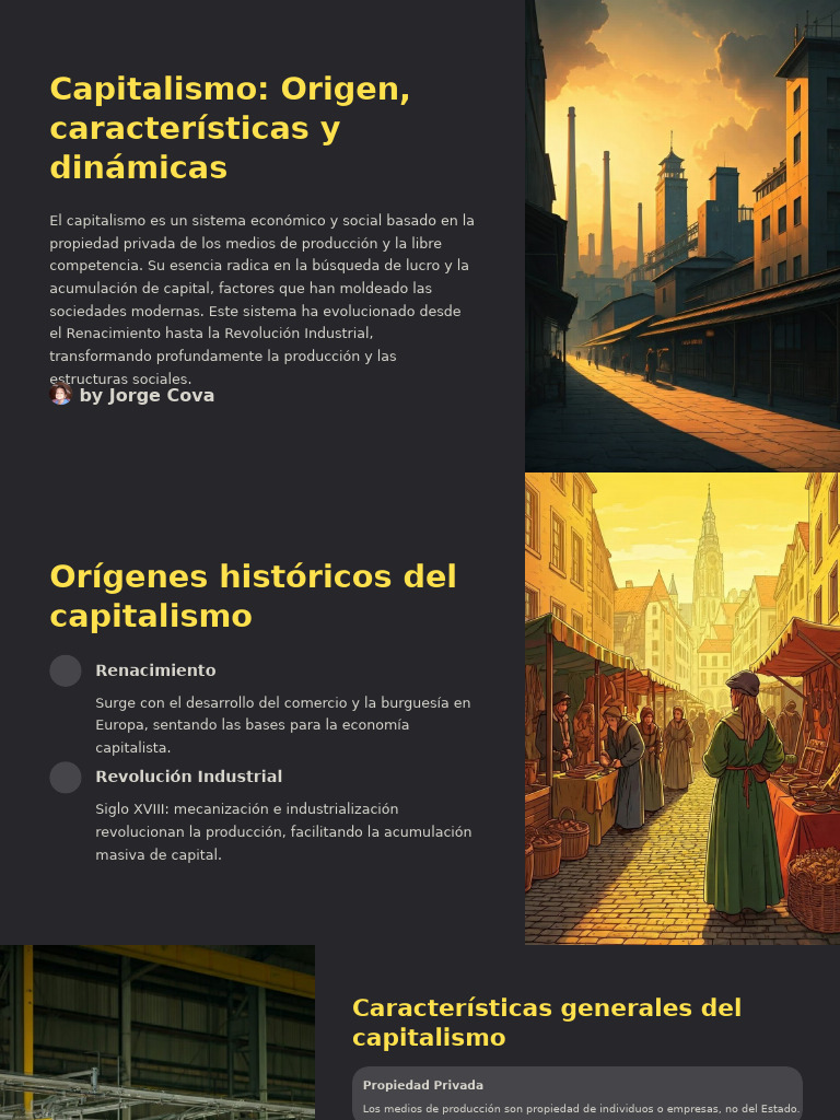 Capitalismo Origen Caracteristicas y Dinamicas | PDF | Capitalismo ...