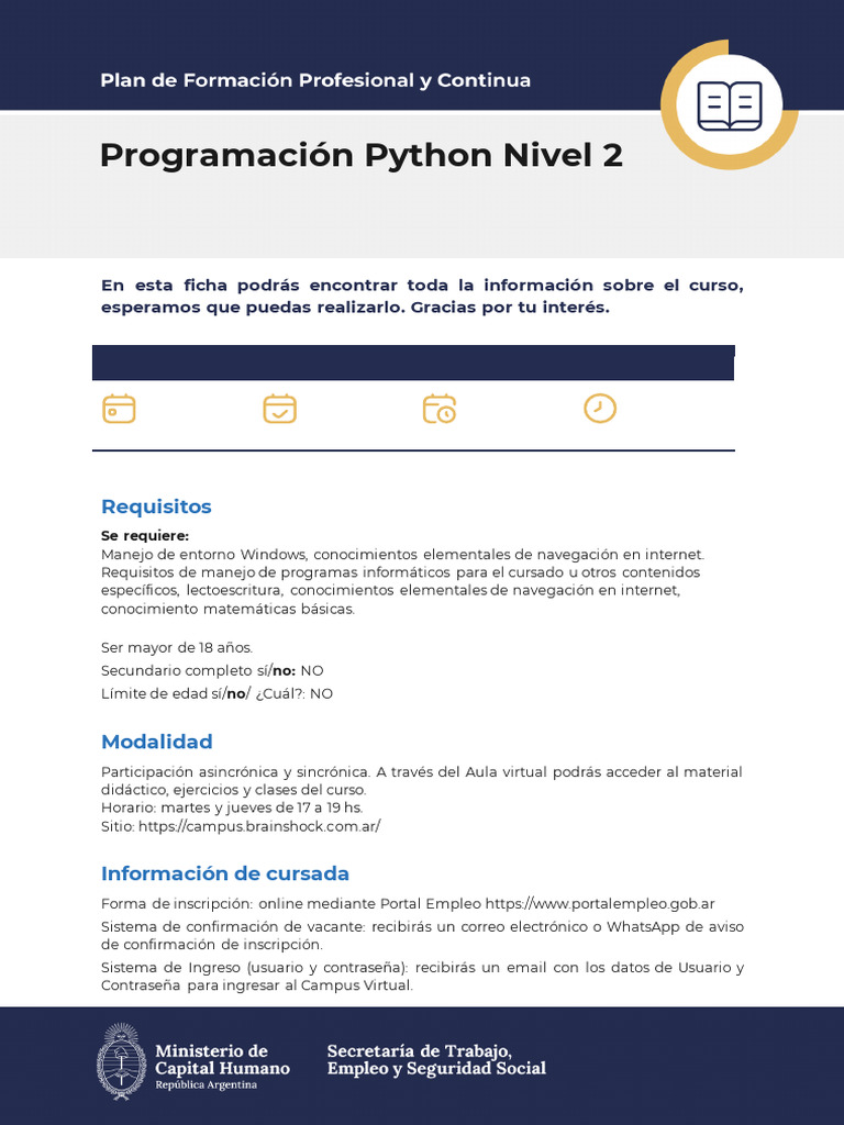 Programación Python Nivel 2: Requisitos | PDF | Análisis de regresión | Python (lenguaje de ...